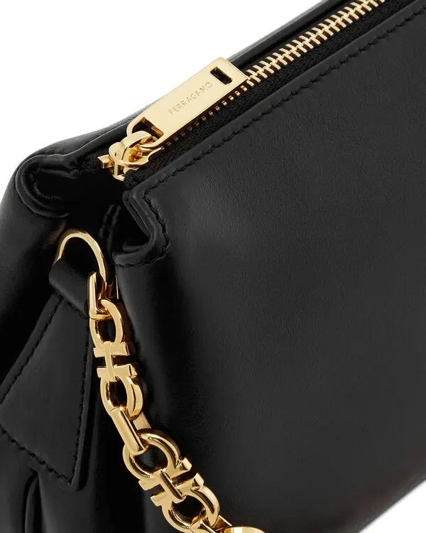 FERRAGAMO Leather Mini Bag - Nero