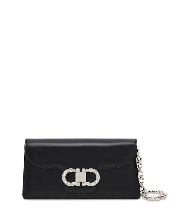 FERRAGAMO Double Gancini Mini Chain Bag