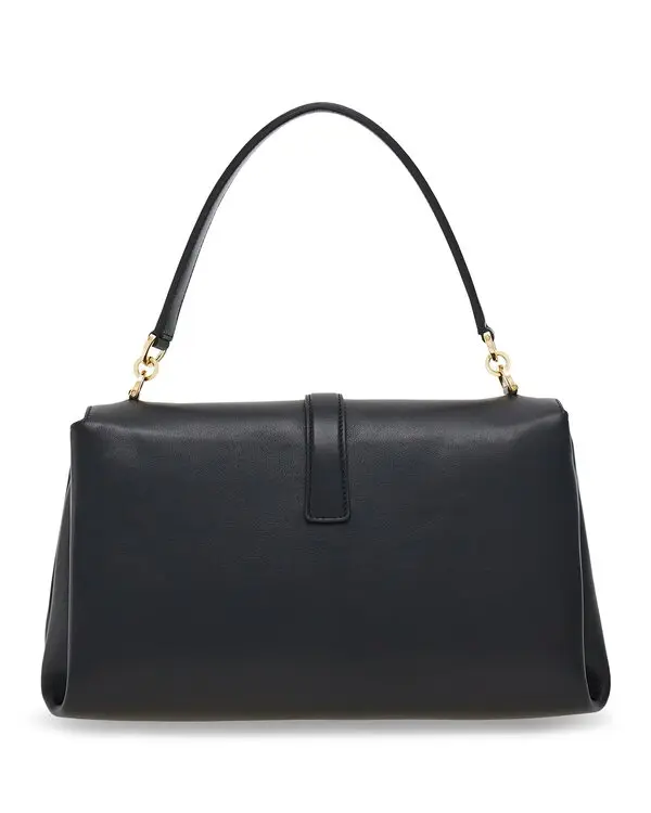 FERRAGAMO Front Flap Small Leather Handbag