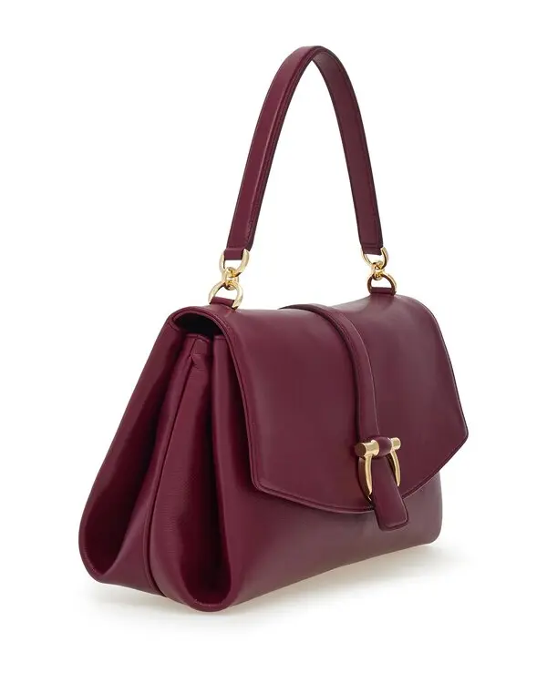 FERRAGAMO Front Flap Small Leather Handbag