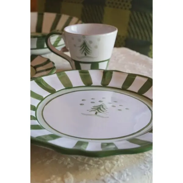 LA GABBIANELLA Allegro Mug, Green Tree
