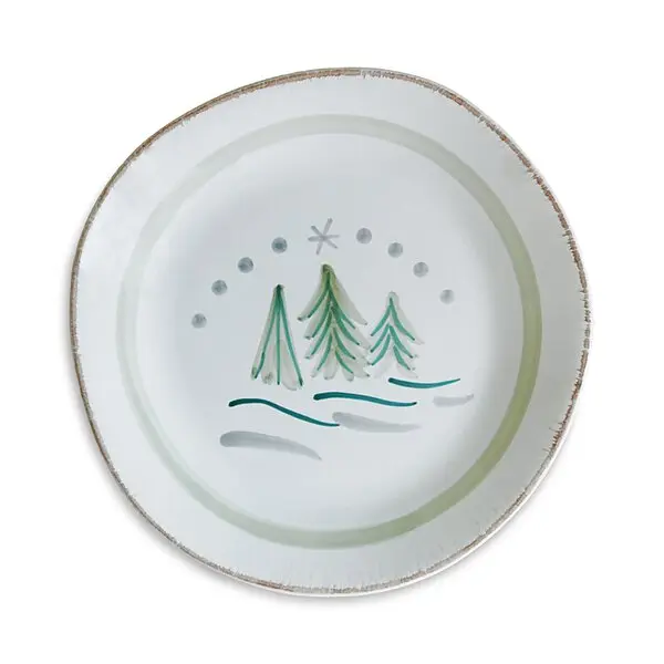LA GABBIANELLA Cortina Dinner Plate, Winter Trees - No Color