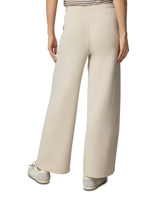 Splendid Scubasoft Wide Leg Pants - Pale Oak Heather