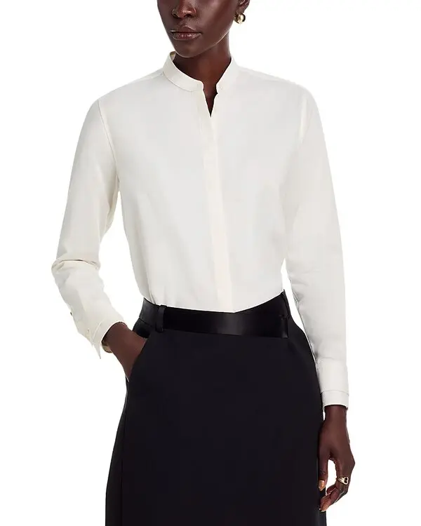 BOSS Bertyna Stand Collar Shirt