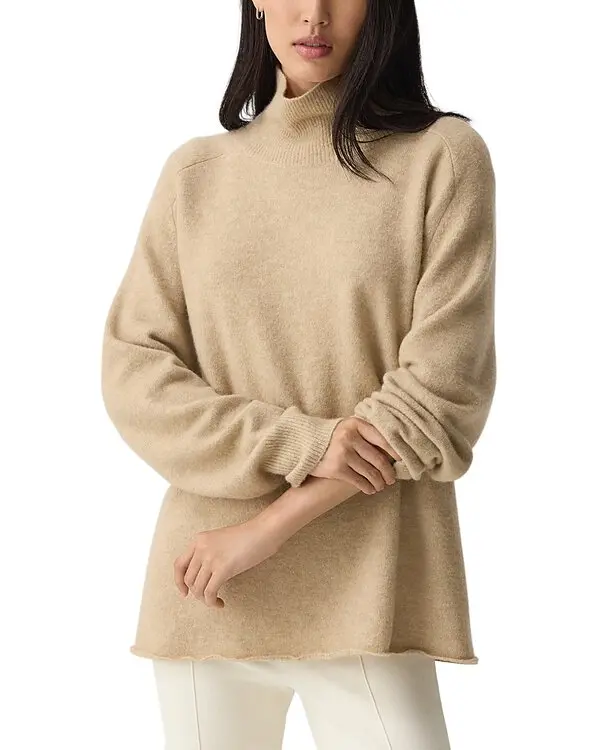 Theory Astor Turtleneck Sweater - Beige