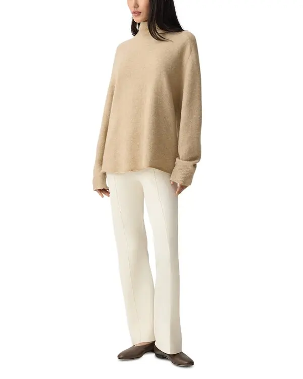 Theory Astor Turtleneck Sweater - Beige