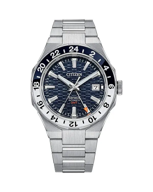 Citizen Series 8 880 41mm Watch - Navy/silver