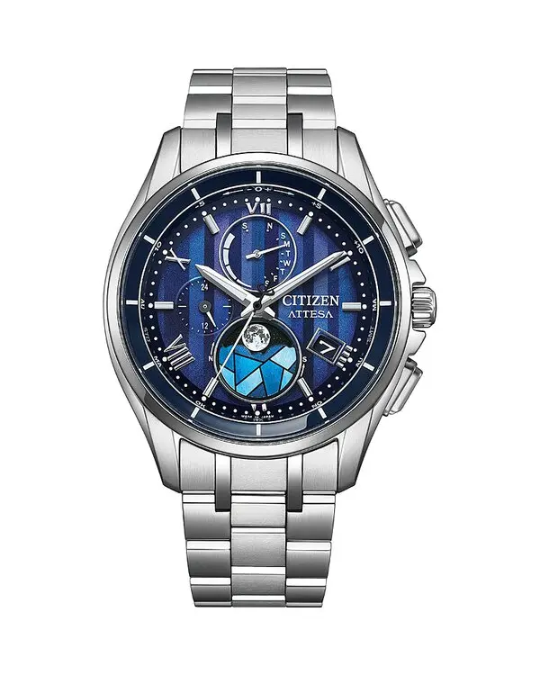 Citizen Premier Eco Attesa Special Edition Watch, 42mm - Blue/silver