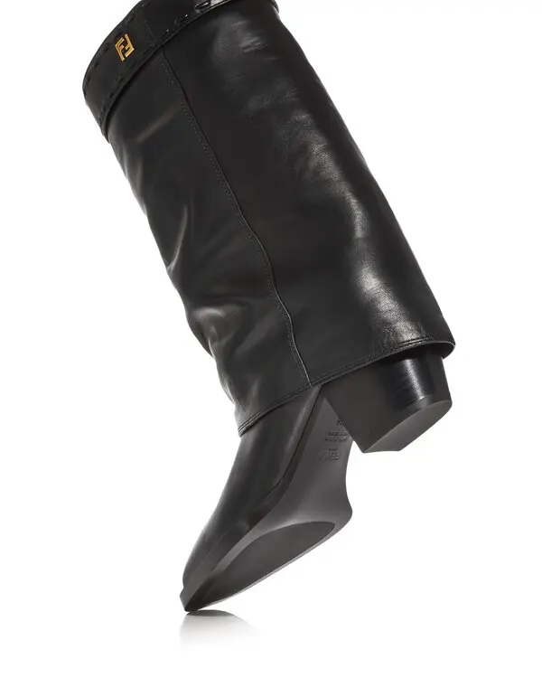 Fendi Leather Mid-calf Boots