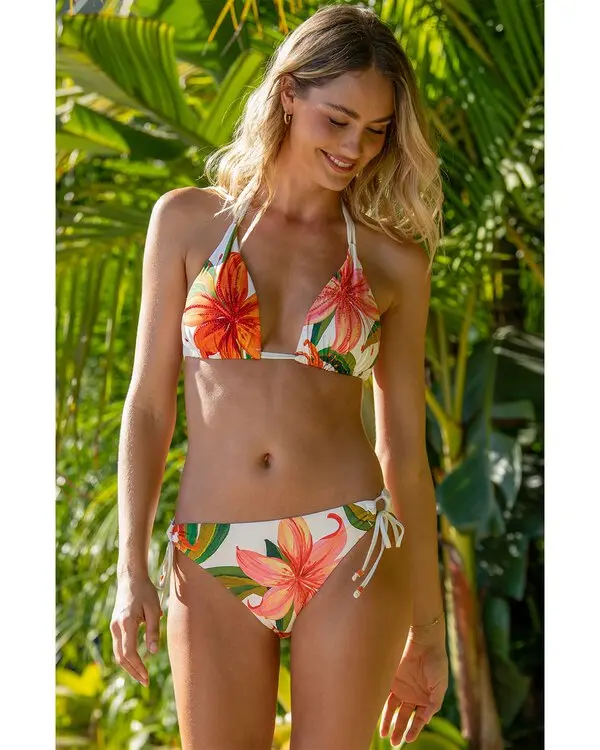 La Blanca Jungle Blossoms Hipster Bikini Bottom - Multi