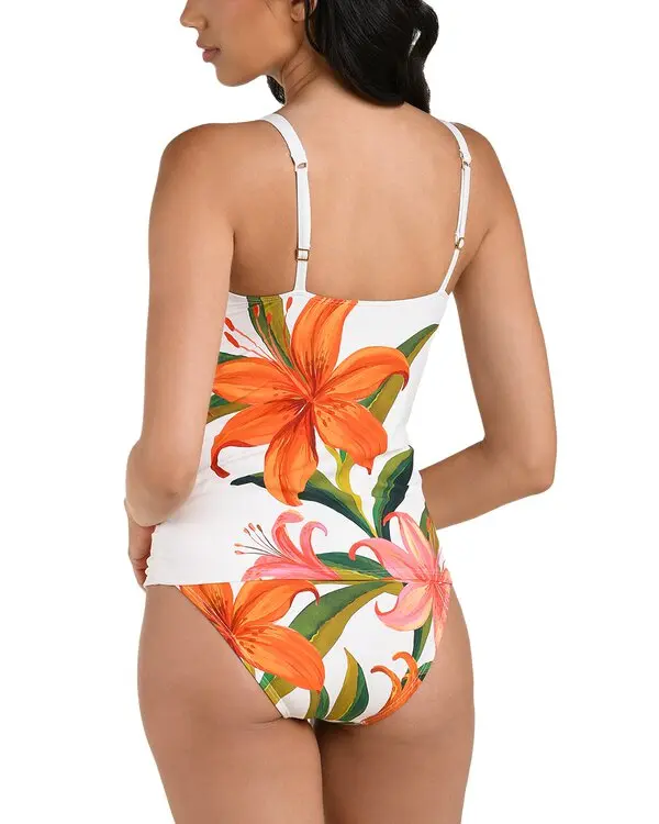 La Blanca Jungle Blossoms Mid-rise Bikini Bottom - Multi