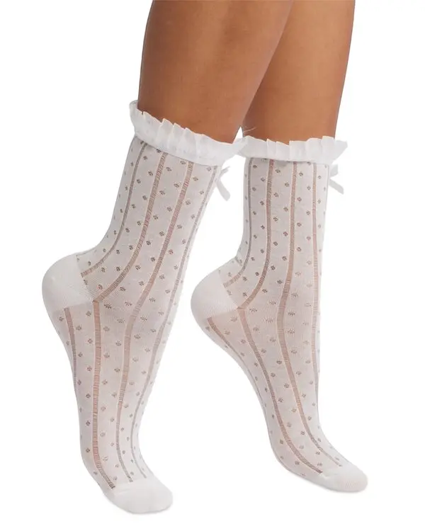 HIGH HEEL JUNGLE Coquette Sheer Ribbon Socks Set