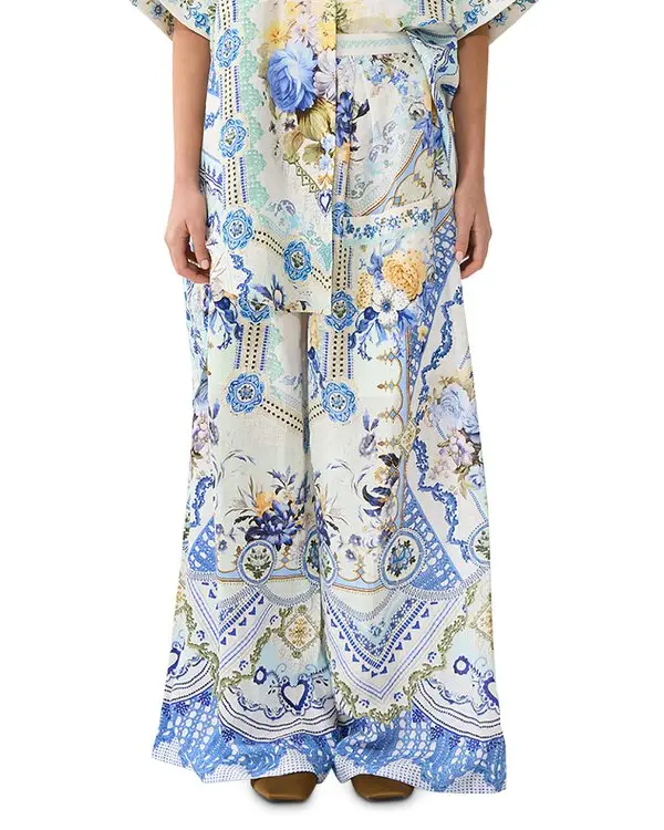 Camilla Linen Wide Leg Pants