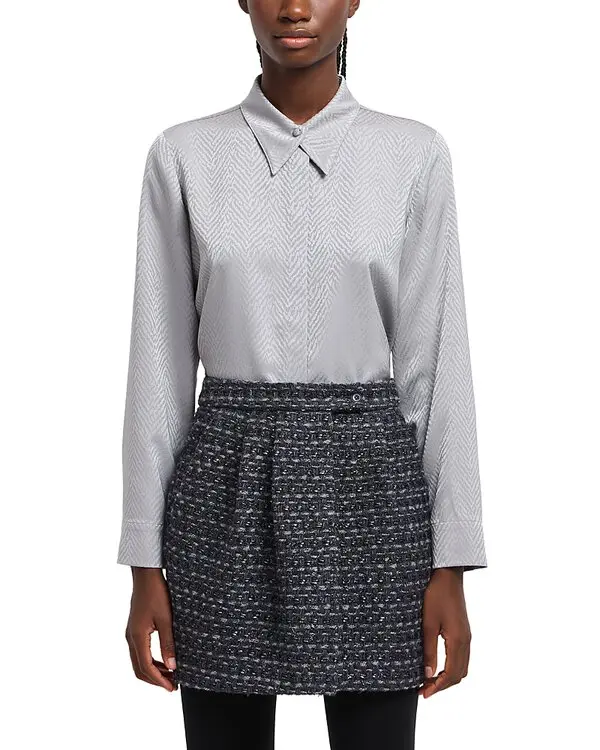 Emporio Armani Chevron Print Shirt