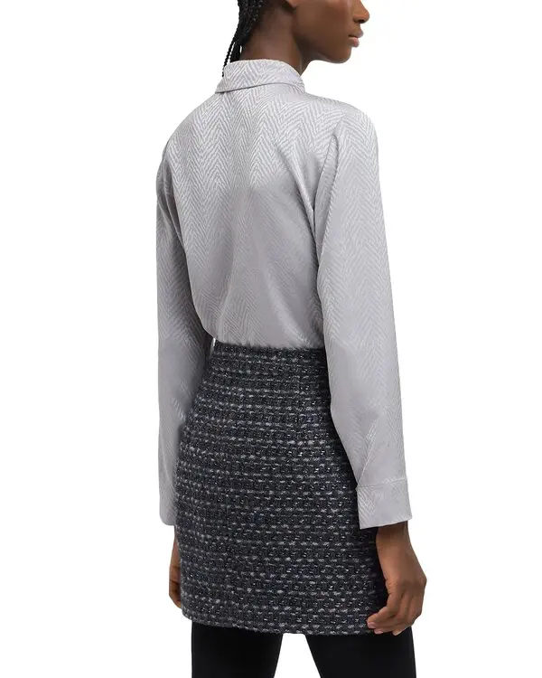 Emporio Armani Chevron Print Shirt