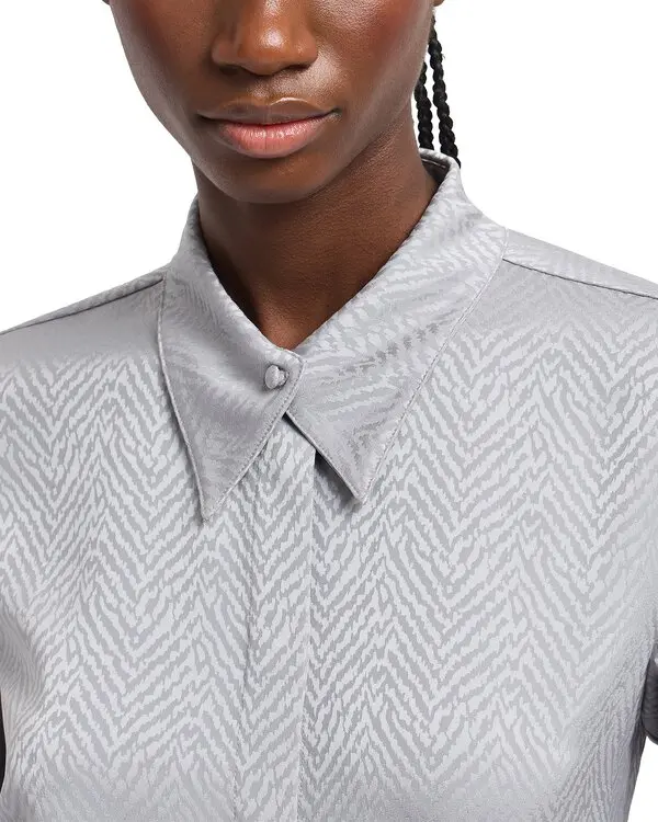 Emporio Armani Chevron Print Shirt