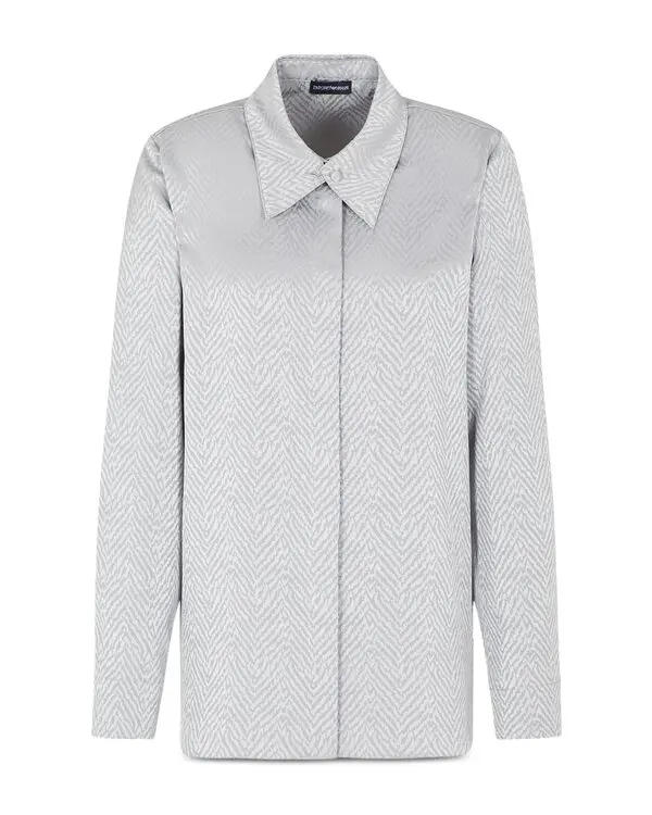 Emporio Armani Chevron Print Shirt