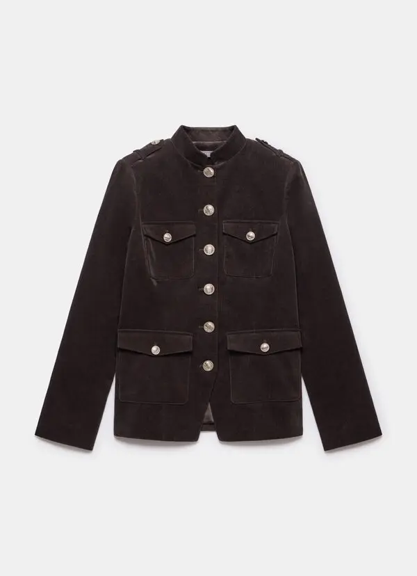Mint Velvet Corduroy Military Jacket