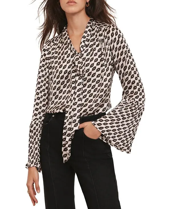 Mint Velvet Lip Print Blouse