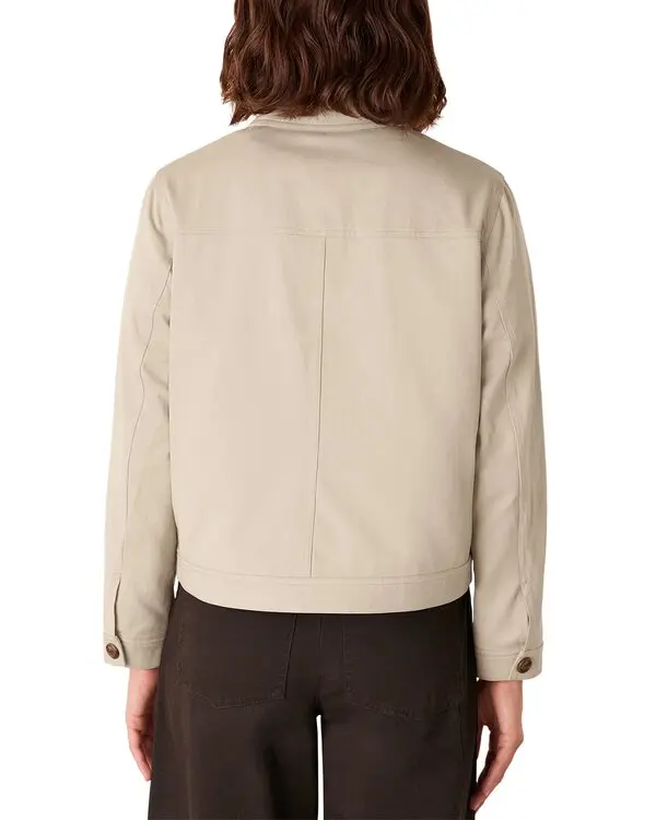 Whistles Mia Four Pocket Button Jacket - Taupe