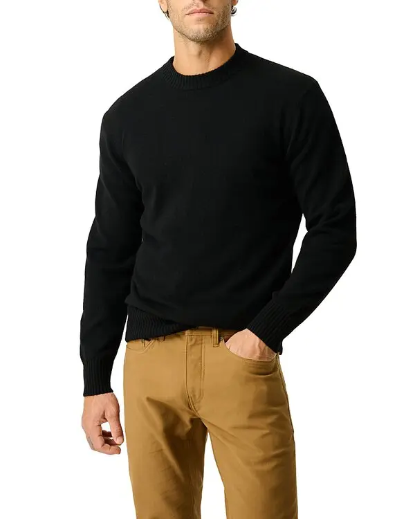 Rodd & Gunn Stewart Island Wool & Cashmere Crewneck Sweater - Black