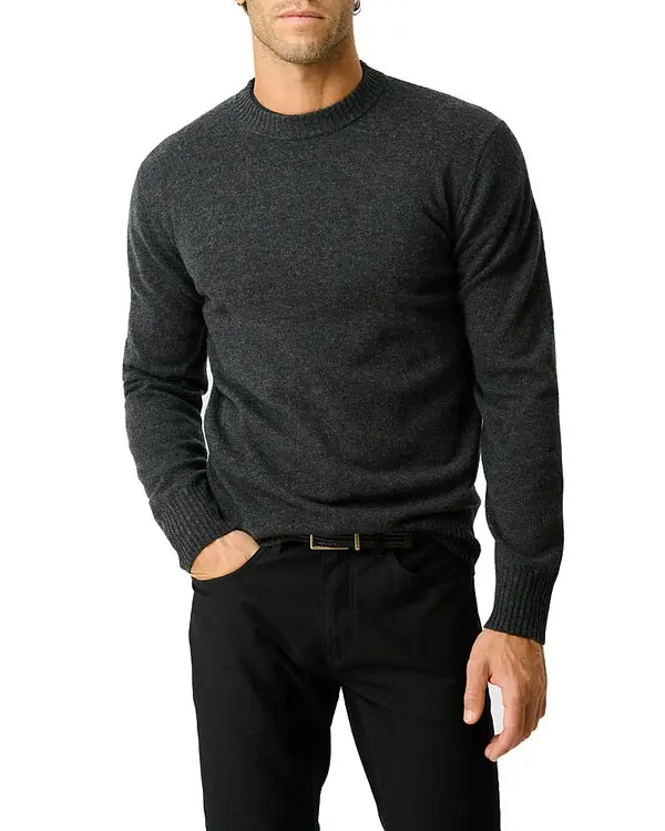 Rodd & Gunn Stewart Island Wool & Cashmere Crewneck Sweater - Dark Charcoal