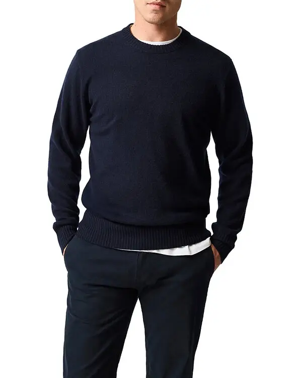 Rodd & Gunn Stewart Island Wool & Cashmere Crewneck Sweater - Midnight