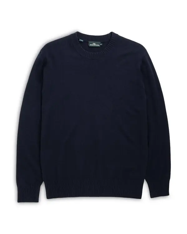 Rodd & Gunn Stewart Island Wool & Cashmere Crewneck Sweater - Midnight