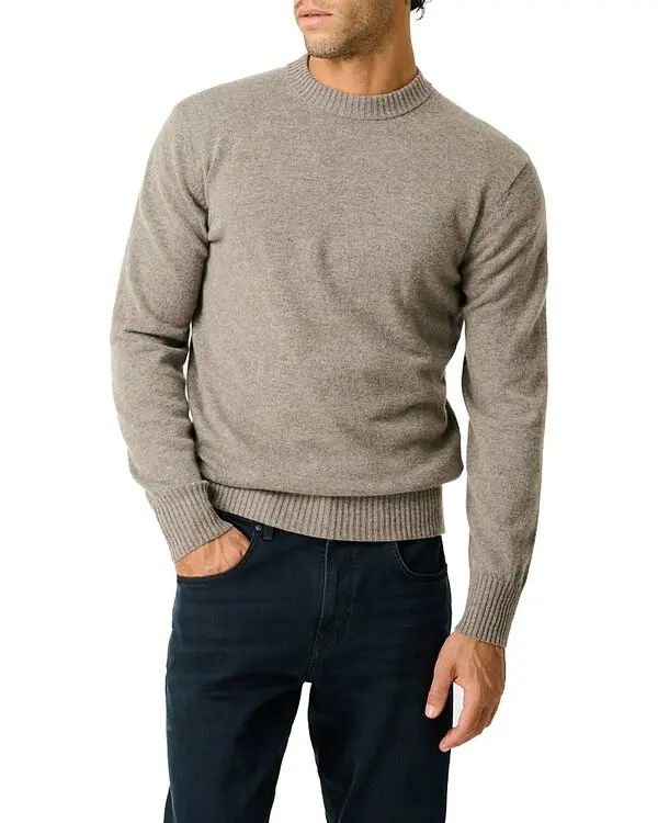 Rodd & Gunn Stewart Island Wool & Cashmere Crewneck Sweater - Taupe