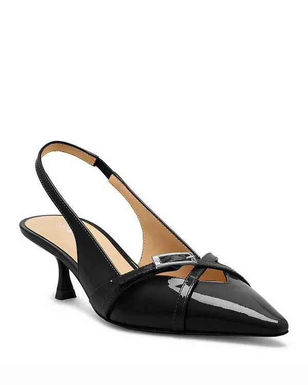 STUART WEITZMAN Georgie 50 Slingback Pumps - Black