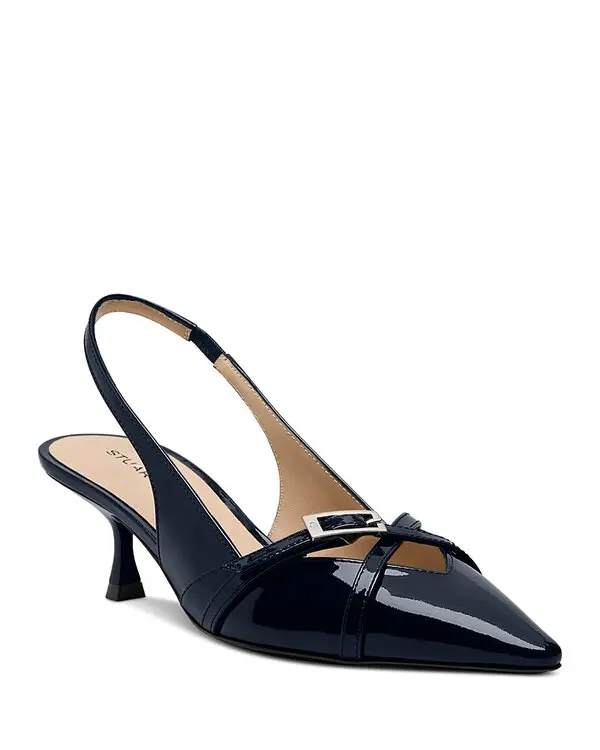 STUART WEITZMAN Georgie 50 Slingback Pumps - Nice Blue