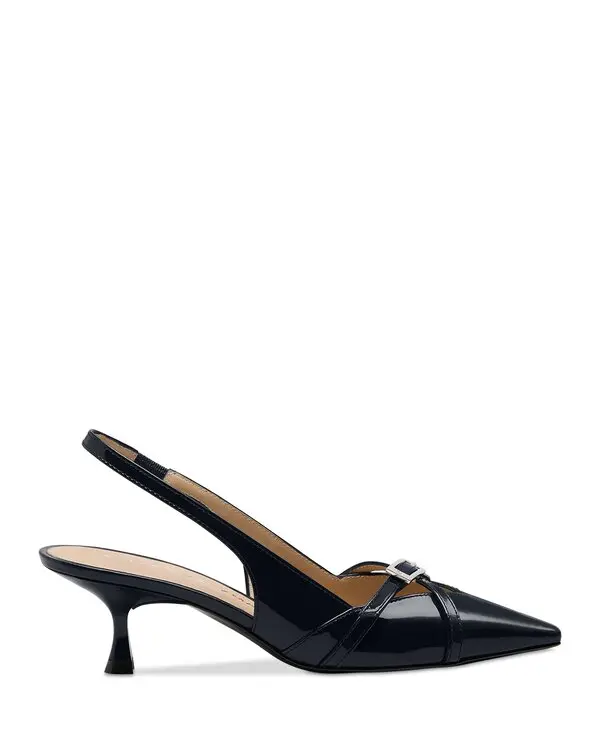 STUART WEITZMAN Georgie 50 Slingback Pumps - Nice Blue