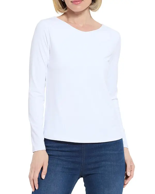 Lyssé Lyssential Long Sleeve Top - White
