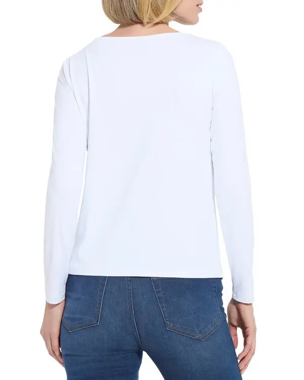 Lyssé Lyssential Long Sleeve Top - White