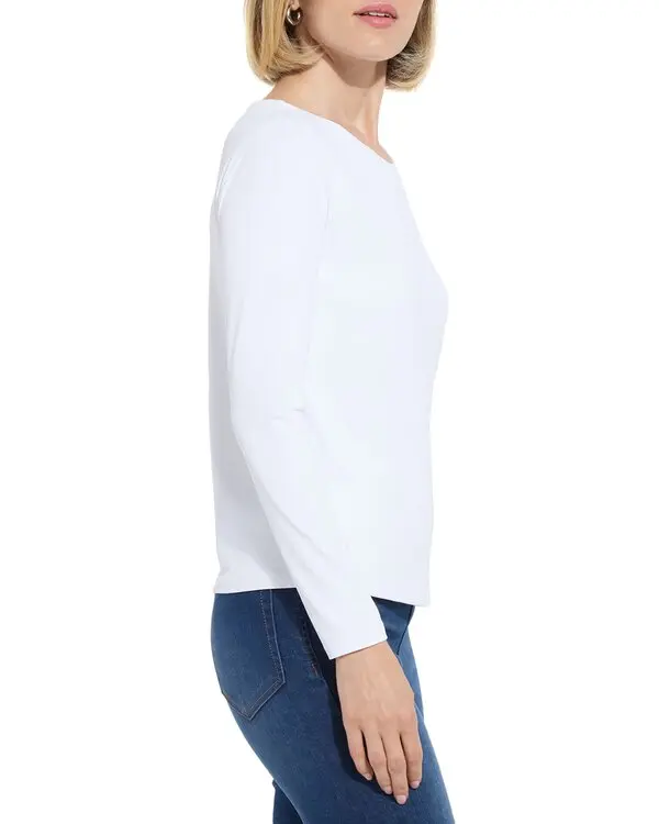 Lyssé Lyssential Long Sleeve Top - White