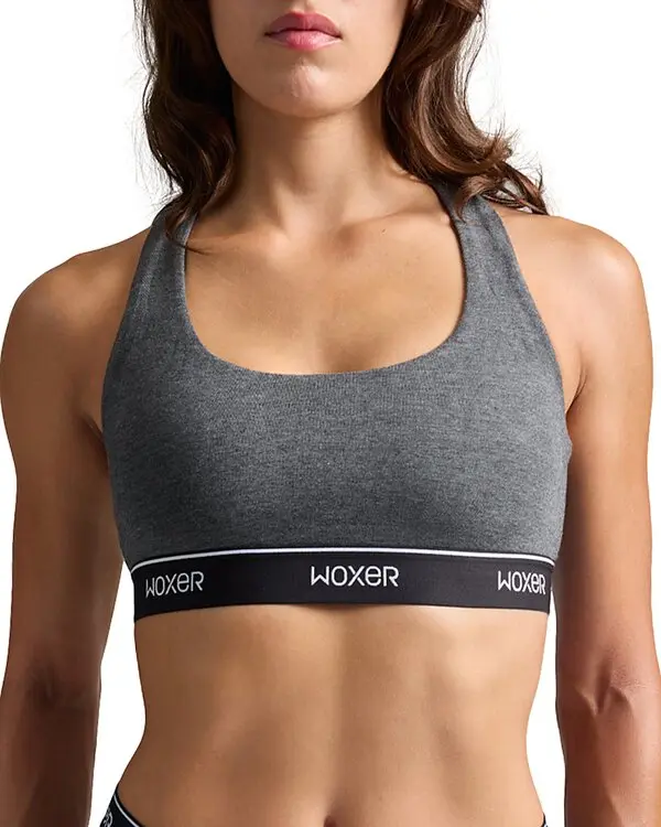 WOXER Ultra-soft Boss Racer Bralette - Charcoal Heather