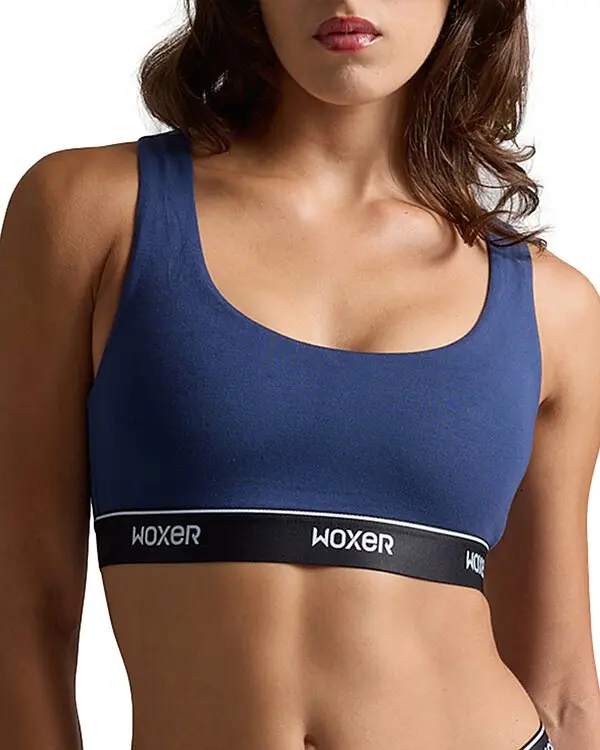 WOXER Ultra-soft Boss Racer Bralette - Navy .