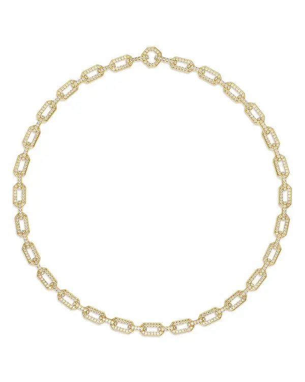 David Yurman Pave Chain Necklace
