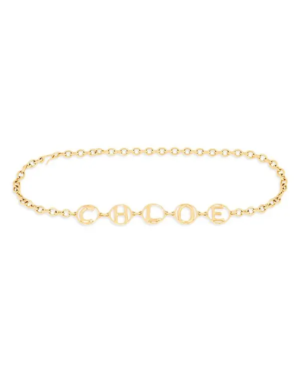 Chloé Signature Chain Belt - Vintage Gold