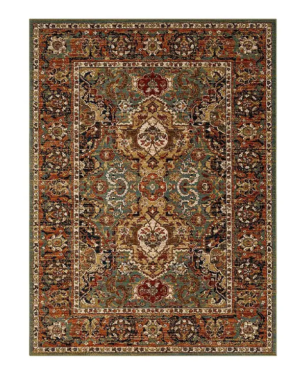 KARASTAN Spice Market Dhahar Area Rug, 9'6 X 12'11 - Aquamarine