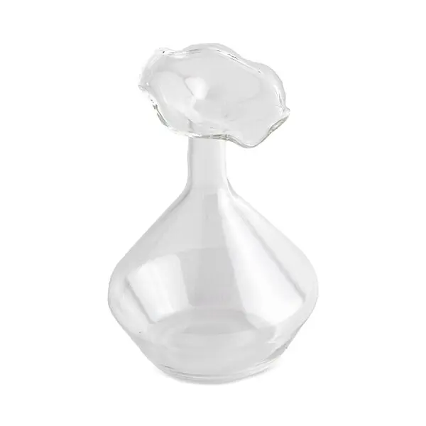 TIZO Glass Angled Neck Vase - Clear