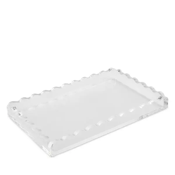 TIZO Lucite Tray Clear Wave Design, 12 X 16 - No Color
