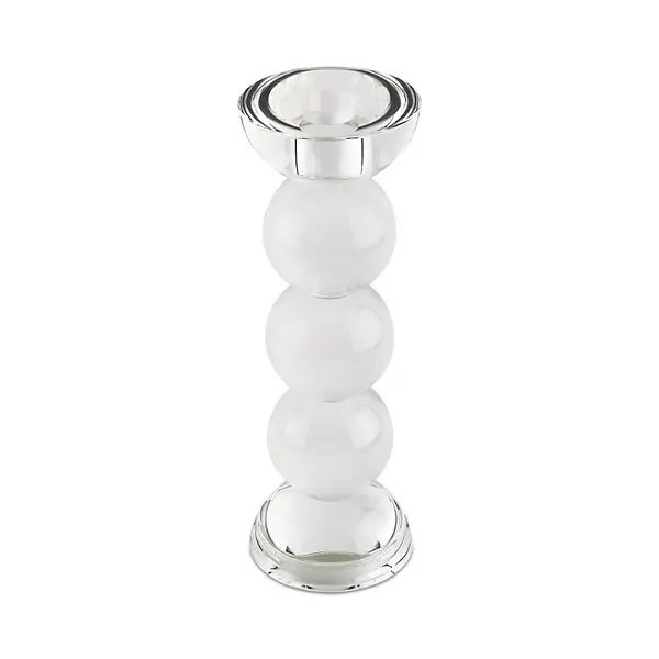 TIZO Crystal Glass Ball Candle Holder Clear, Small - No Color