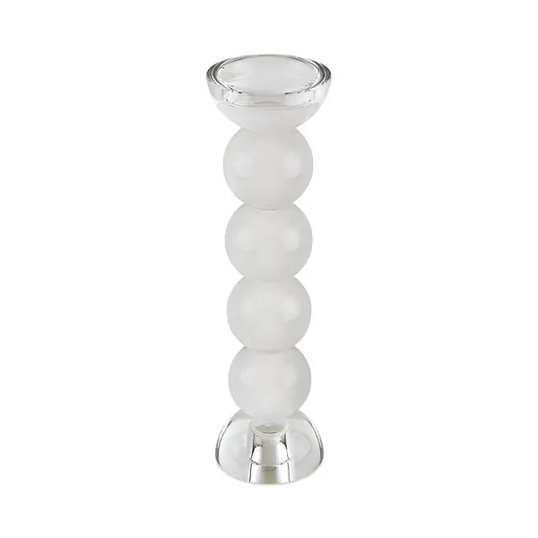 TIZO Crystal Glass Ball Candle Holder Clear, Medium - No Color
