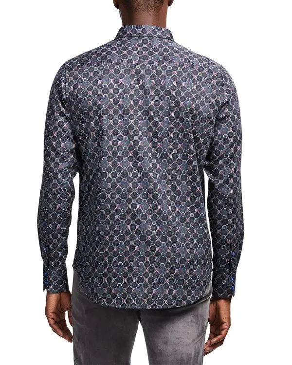 Robert Graham Bramston Printed Long Sleeve Button Front Shirt