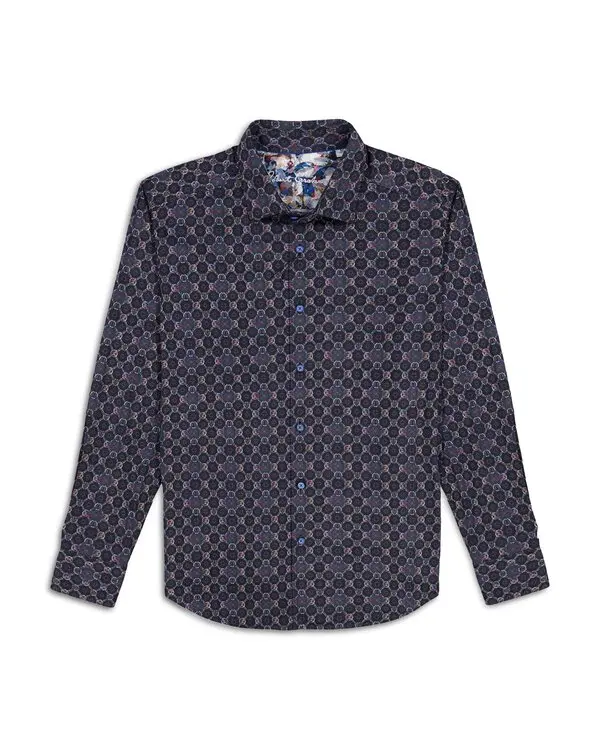 Robert Graham Bramston Printed Long Sleeve Button Front Shirt