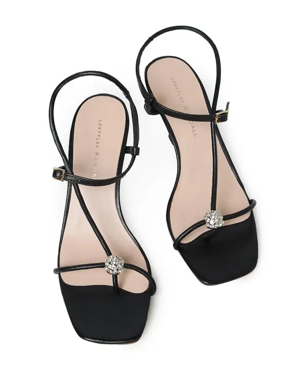 LOEFFLER RANDALL Triana Strappy Sandals - Black