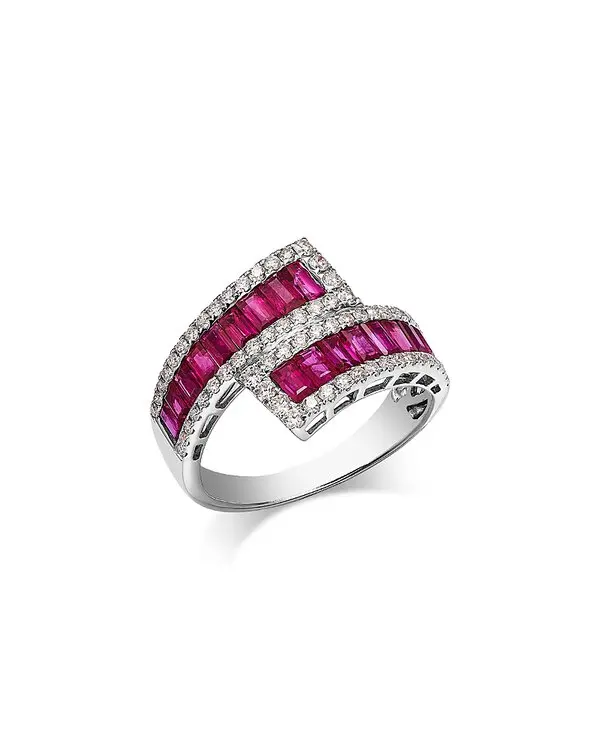 Bloomingdale'S Ruby And Diamond Ring - Red/white