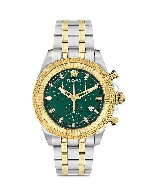 Versace Fornax Chronograph, 43mm - Two Tone