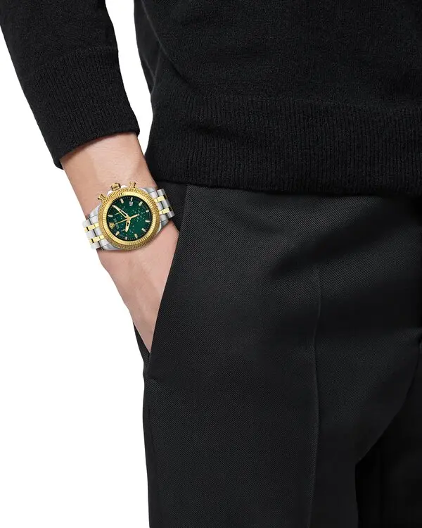 Versace Fornax Chronograph, 43mm - Two Tone